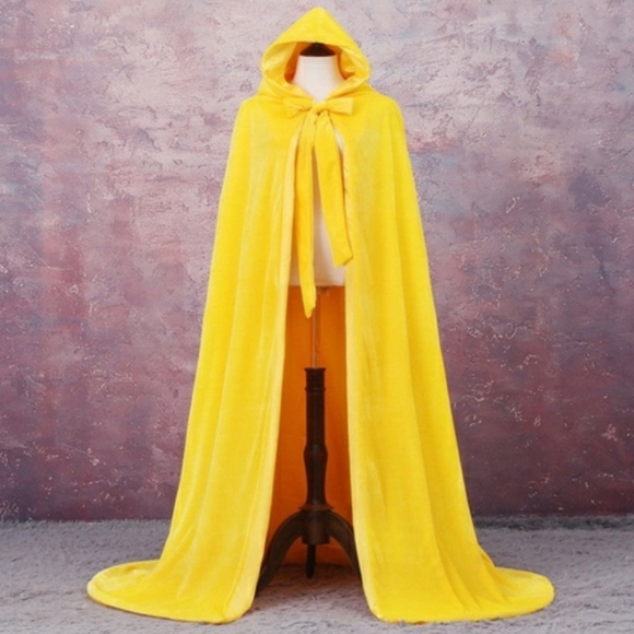 Jackets & Coats | Princess Royal Winter Fall Spring Yellow Hooded Cape ...